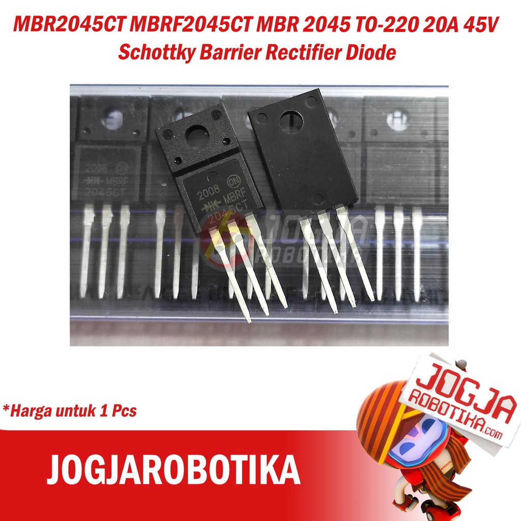 Jual MBR2045CT MBRF2045CT MBR 2045 TO-220 20A 45V Schottky Barrier Rectifier Diode | Shopee ...