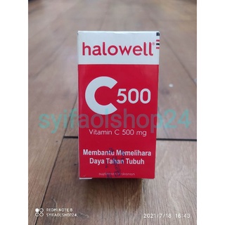 Halowell Vitamin C Tunggal 500 mg @30 tablet | Shopee Indonesia