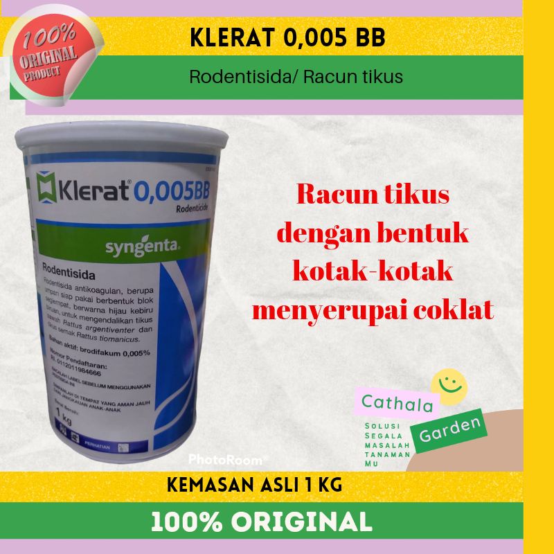 Jual KLERAT 0.0005 B KEMASAN 1 KG | RODENTISIDA TIKUS | Shopee Indonesia