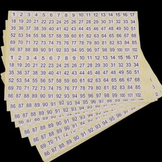 Jual Sticker Label Angka 1-102 /Sticker Angka | Shopee Indonesia