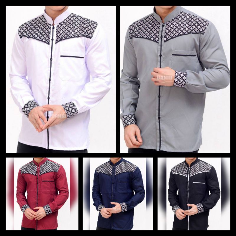 Jual Batik Koko model terbaru lengan panjang | Shopee Indonesia