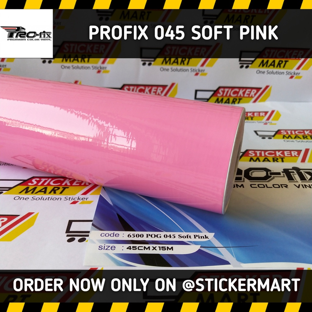 Jual Sticker Lemari Sticker Motor Sticker Meja Pink Muda Glossy Grosir ...