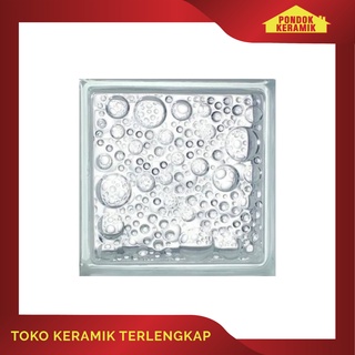 Jual GLASS BLOCK MULIA 1 DUS ISI 6 PCS UKURAN 20X20 CM GLASSBLOCK KACA ...