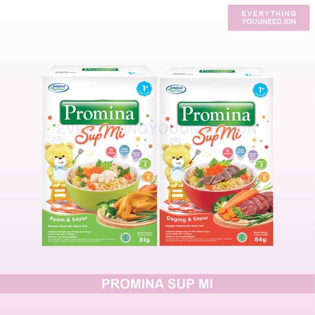 Jual Promina 1+ Ayam & Sayur | Daging & Sayur Sup Mi [81 g] | Shopee ...