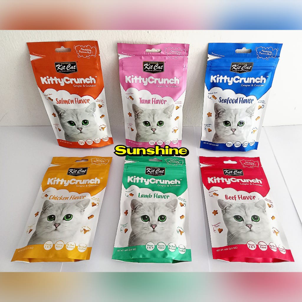 Kit Cat Kitty Crunch 60gr All Varian - Snack / Cemilan Kucing ...