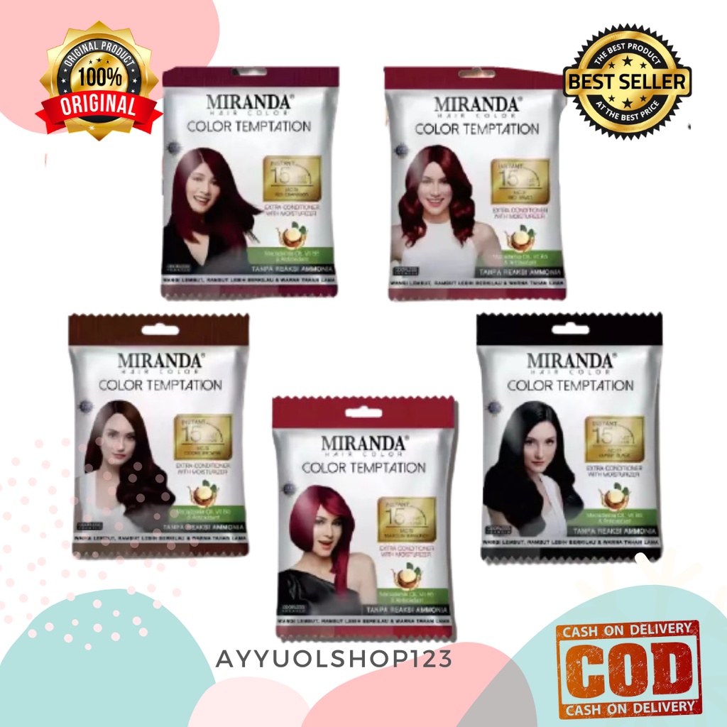 Jual MIRANDA HAIR COLOR - COLOR TEMPTATION (CAT PEWARNA RAMBUT ...