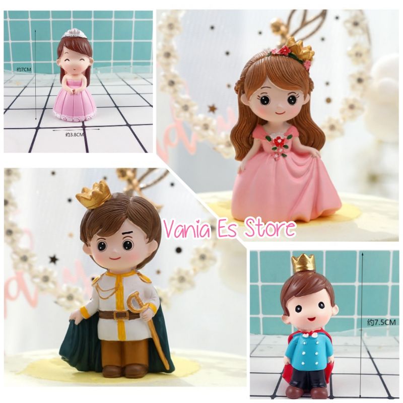 Jual Topper Cake Royal Prince and Princess / Dekorasi Kue Tema Pangeran ...