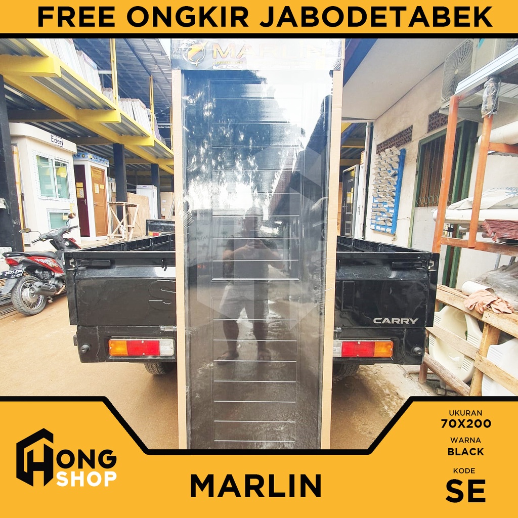 Jual Pintu PVC Tebal PLATINUM Special Edition 70x200 -- MARLIN BLACK ...