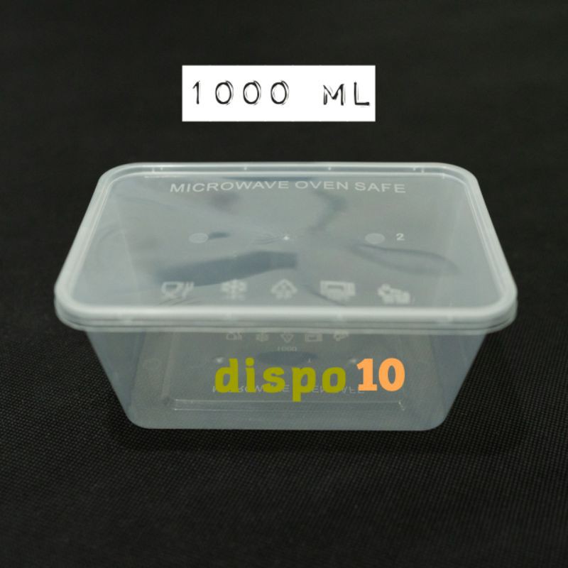 Jual Kotak Makan Bening/Box Bening/Kotak Bening/Thinwall 1000ml ...