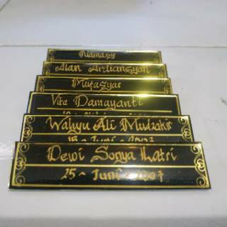 Jual Name Tag Pramuka ukir nama dada papan nama pramuka Indonesia ...