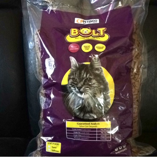 Jual Pakan kucing Bolt 1 kg | Shopee Indonesia