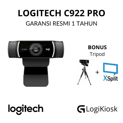 Jual LOGITECH C922 Pro Stream Webcam HD 1080p - GARANSI RESMI | Shopee ...