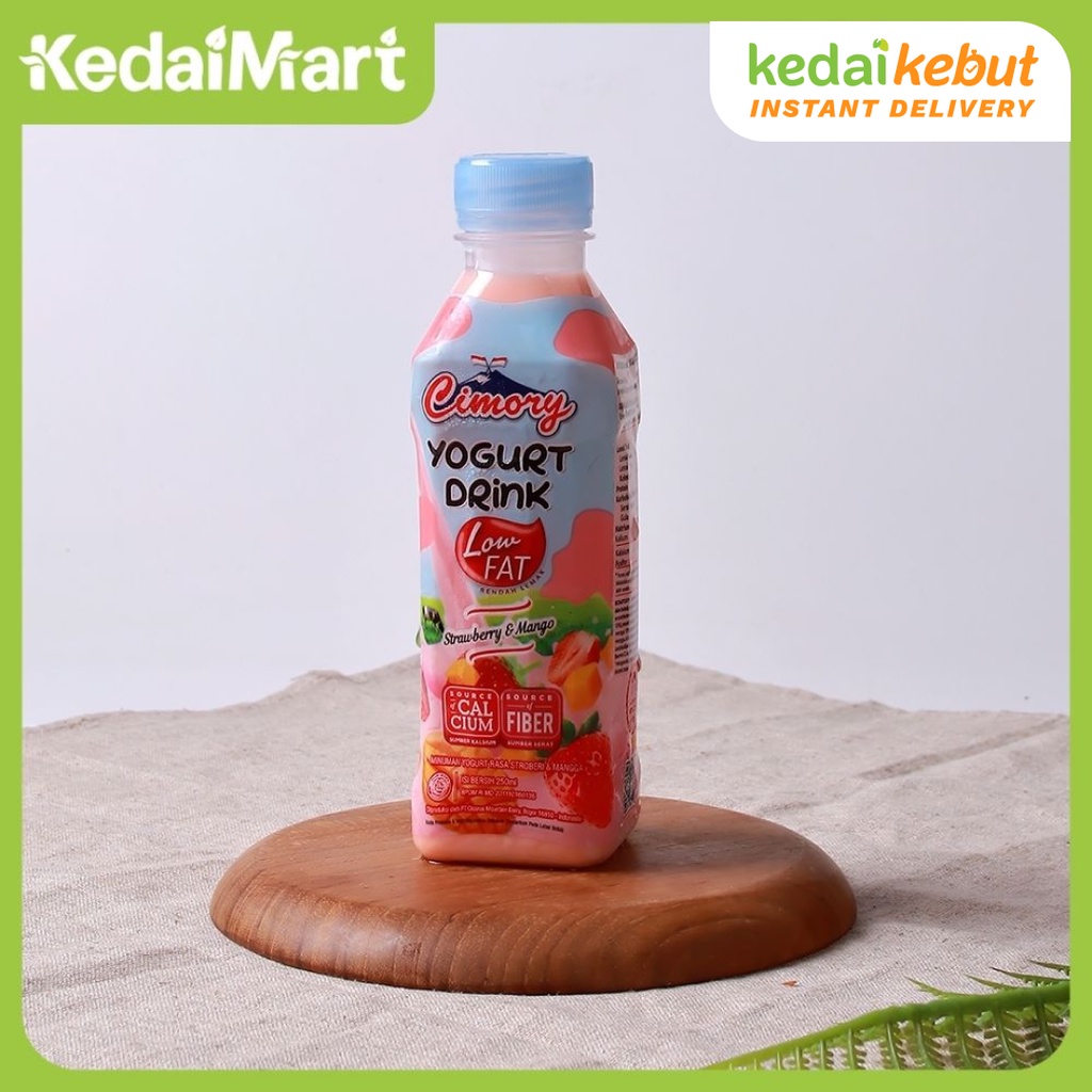 Jual Cimory Yoghurt Drink Low Strawberry & Mango 250 Ml | Shopee Indonesia