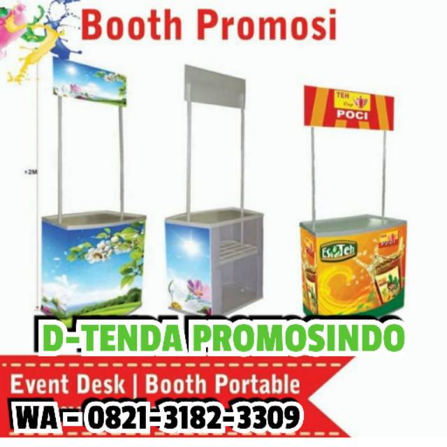 Jual Event Desk/Booth Portable 80x80cm + Cetak Sticker Full Printing ...