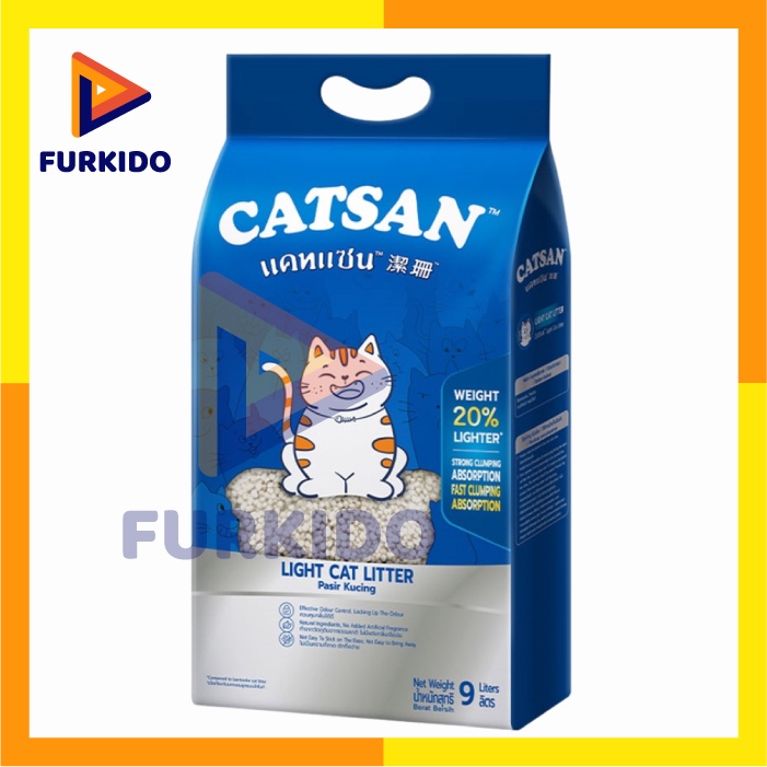 Jual Catsan Light Cat Litter 9 Liter / Pasir Kucing | Shopee Indonesia