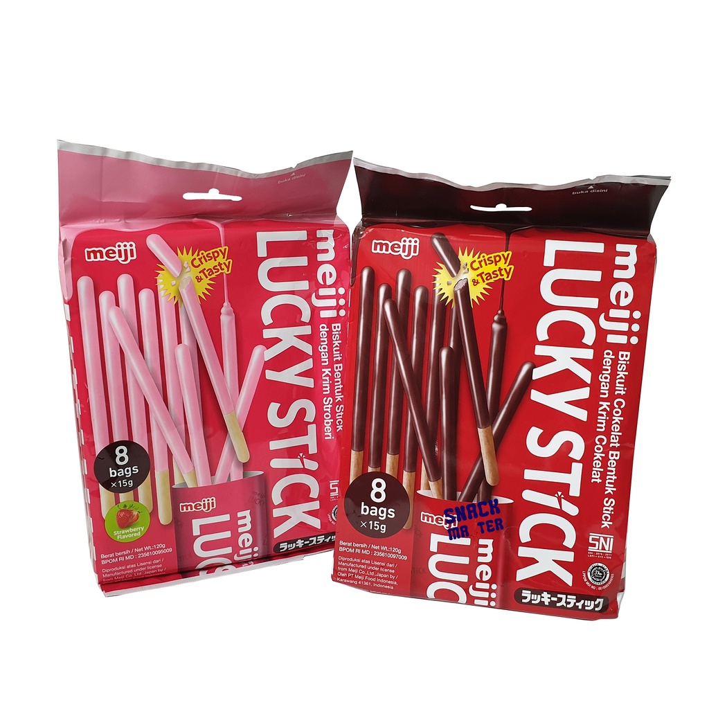 Jual Meiji Lucky Stick Family Pack - Netto 8 bks x 15 gr | Shopee Indonesia