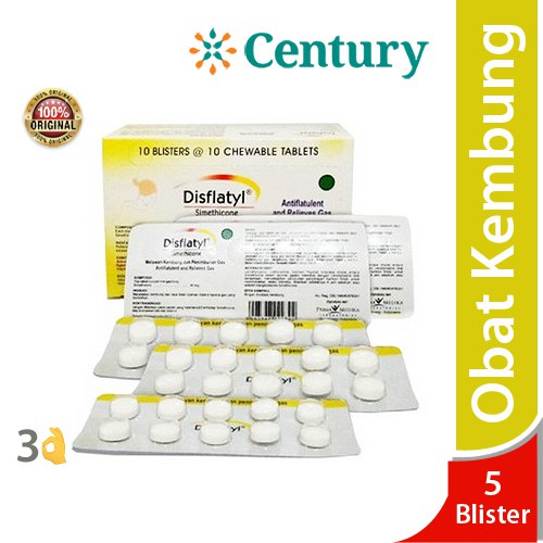 Jual Disflatyl 1 blister 10 tablet / Harga tercantum untuk 1 blister ...