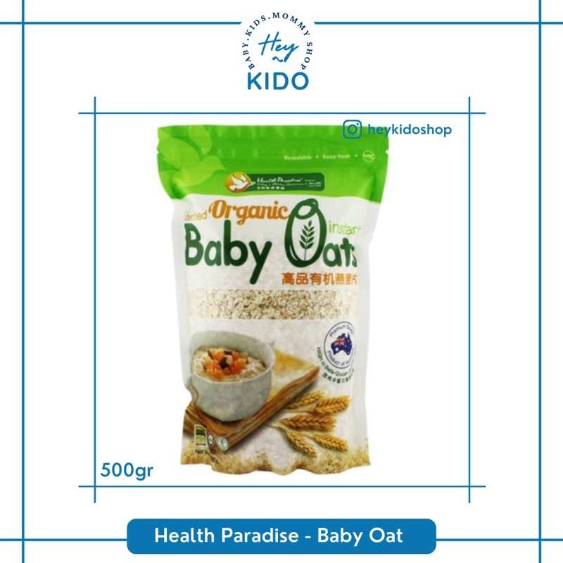 Jual Health Paradise Organic Baby Oats 500g | Shopee Indonesia