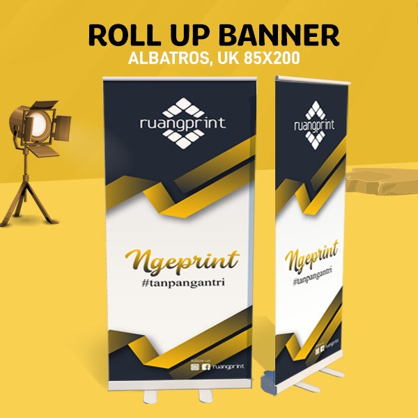 Jual Roll Up Banner 85 x 200 Bahan Albatros / Cetak Roll Up Banner ...