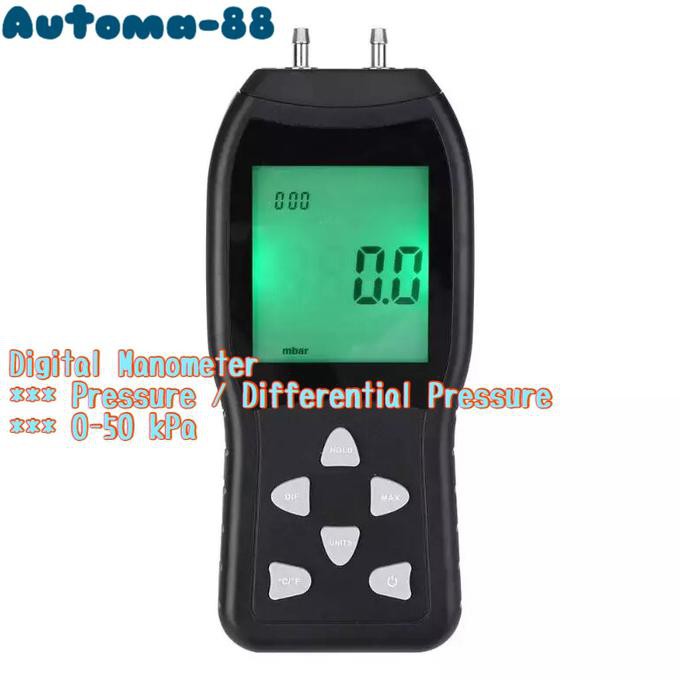 Jual Digital Differential Low Pressure Manometer Calibrator 50 Kpa 500 ...