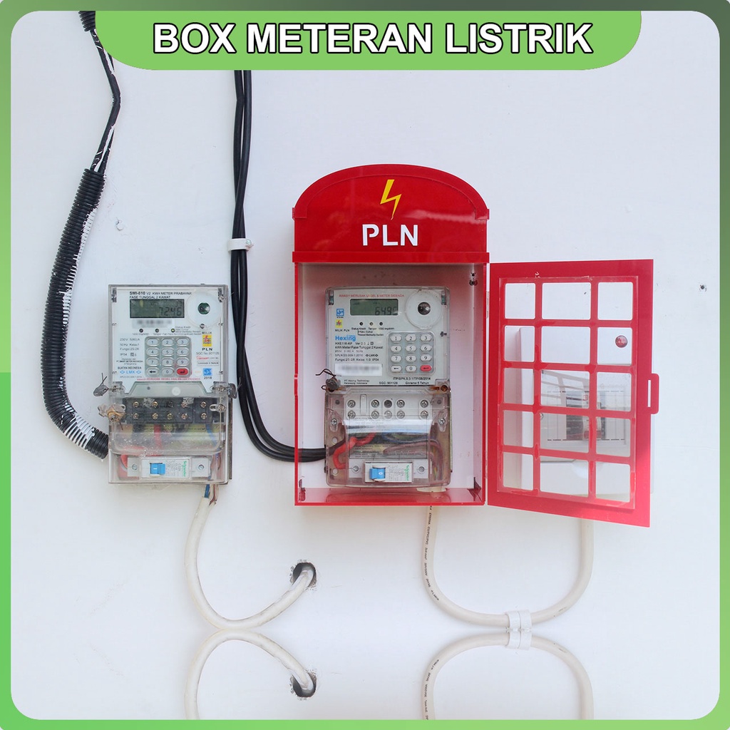 Jual Box Listrik KWH Meter Token Prabayar Kecil Bahan Acrylic/Akrilik ...