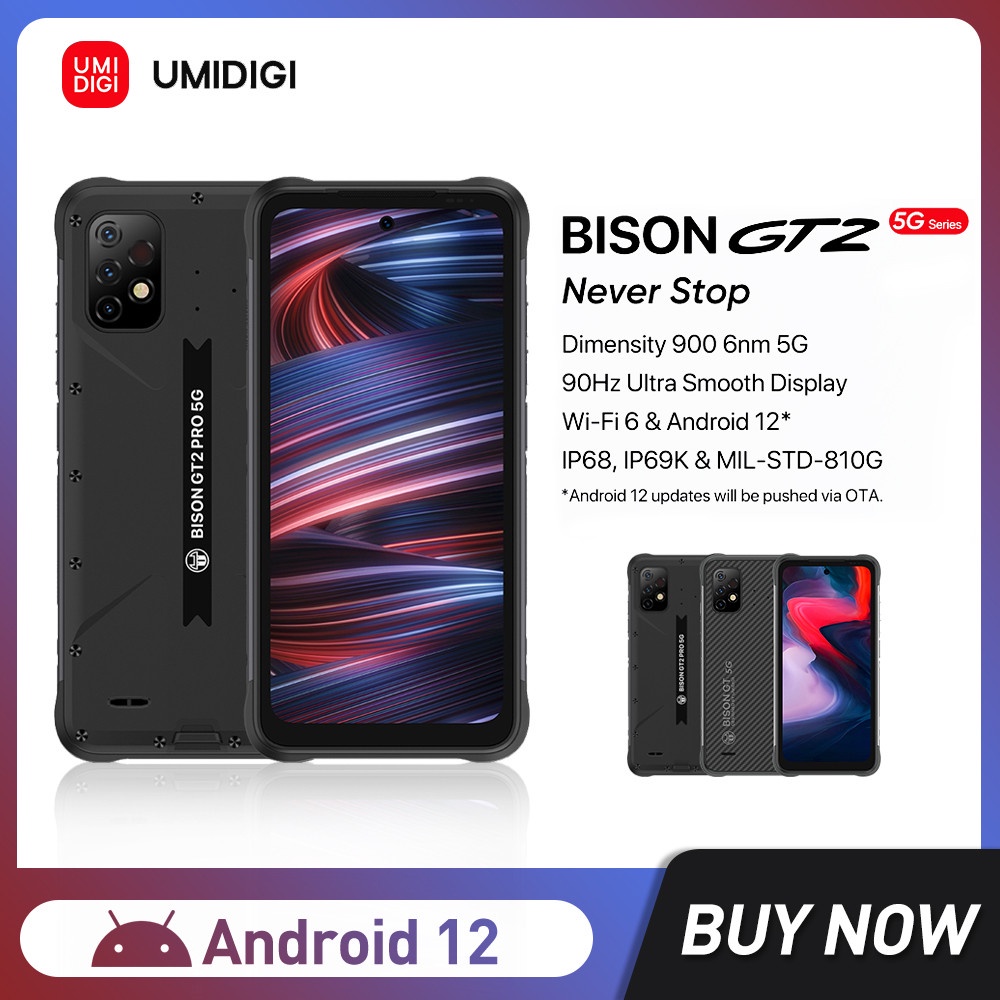 Jual UMIDIGI BISON GT2 Pro 5G Rugged Phone 64MP Camera 8GB 256GB ...