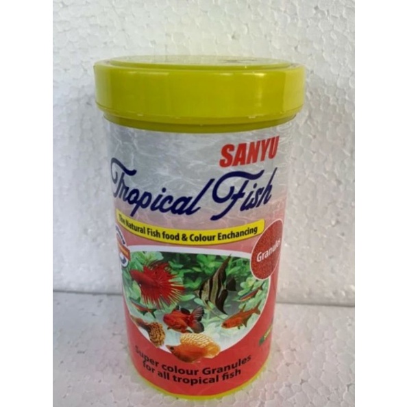Jual SANYU TROPICAL FISH SUPER COLOUR GRANULES SINKING TETRA BITS PELET ...