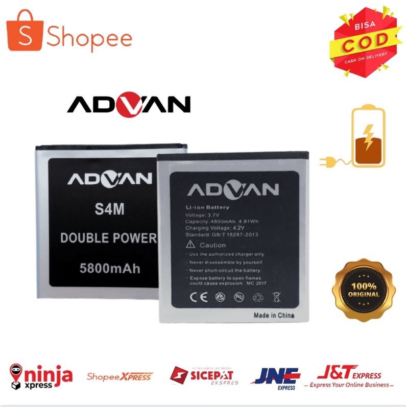 Jual Baterai Handphone Advan S4M S4R S4K i4C i4A S4 Mini BP-40AA Double ...