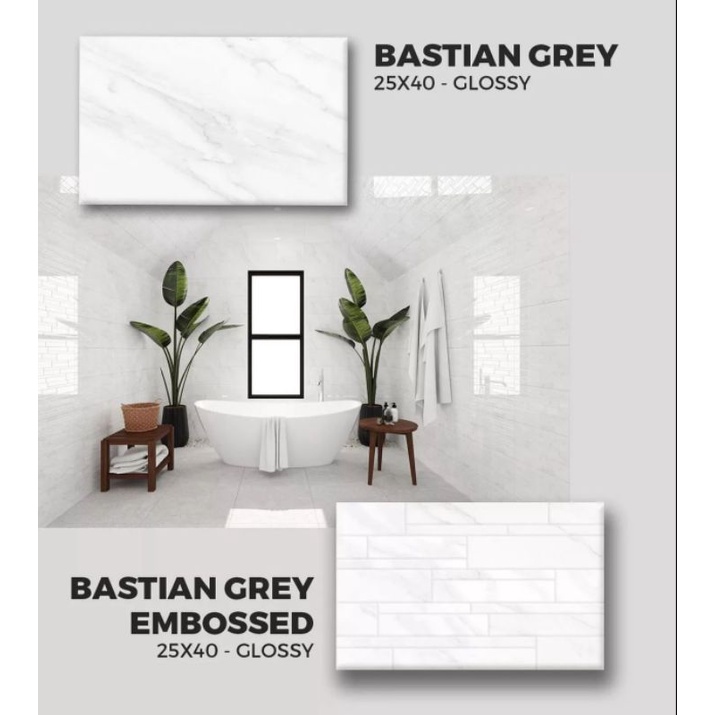 Jual KERAMIK PLATINUM 25X40 BASTIAN GREY EMBOSSED | Shopee Indonesia