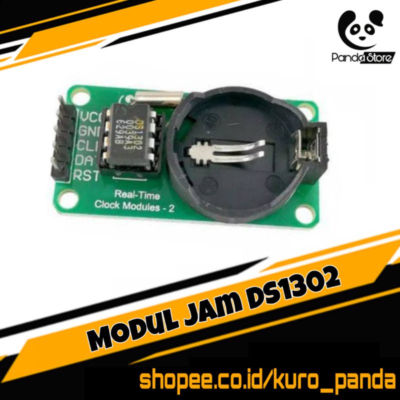 Jual Modul DS1302 Real Time Clock Module RTC DS-1302 . Modul Jam Arduino tanpa Battery CR2032 ...