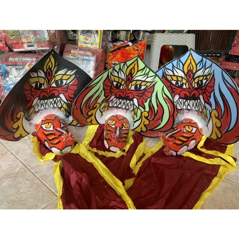 Jual Caplokan Anak Kayu/Barongan Anak spon/Barongan mainan/Caplokan ...