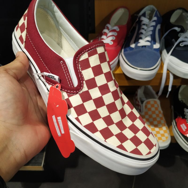 Jual vans slip on checkerboard port Royale original resmi store ...