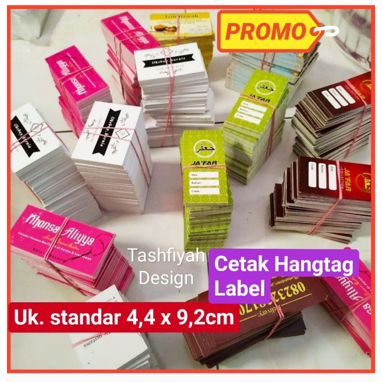 Jual hangtag baju / handtag label baju / hand tag label baju thank you ...