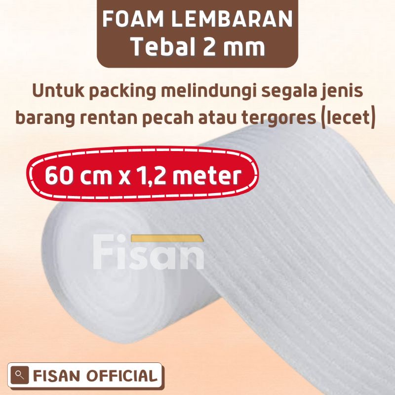 Jual Foam Lembaran Meteran Tebal 2 mm 60 cm x 1,2 m | Shopee Indonesia