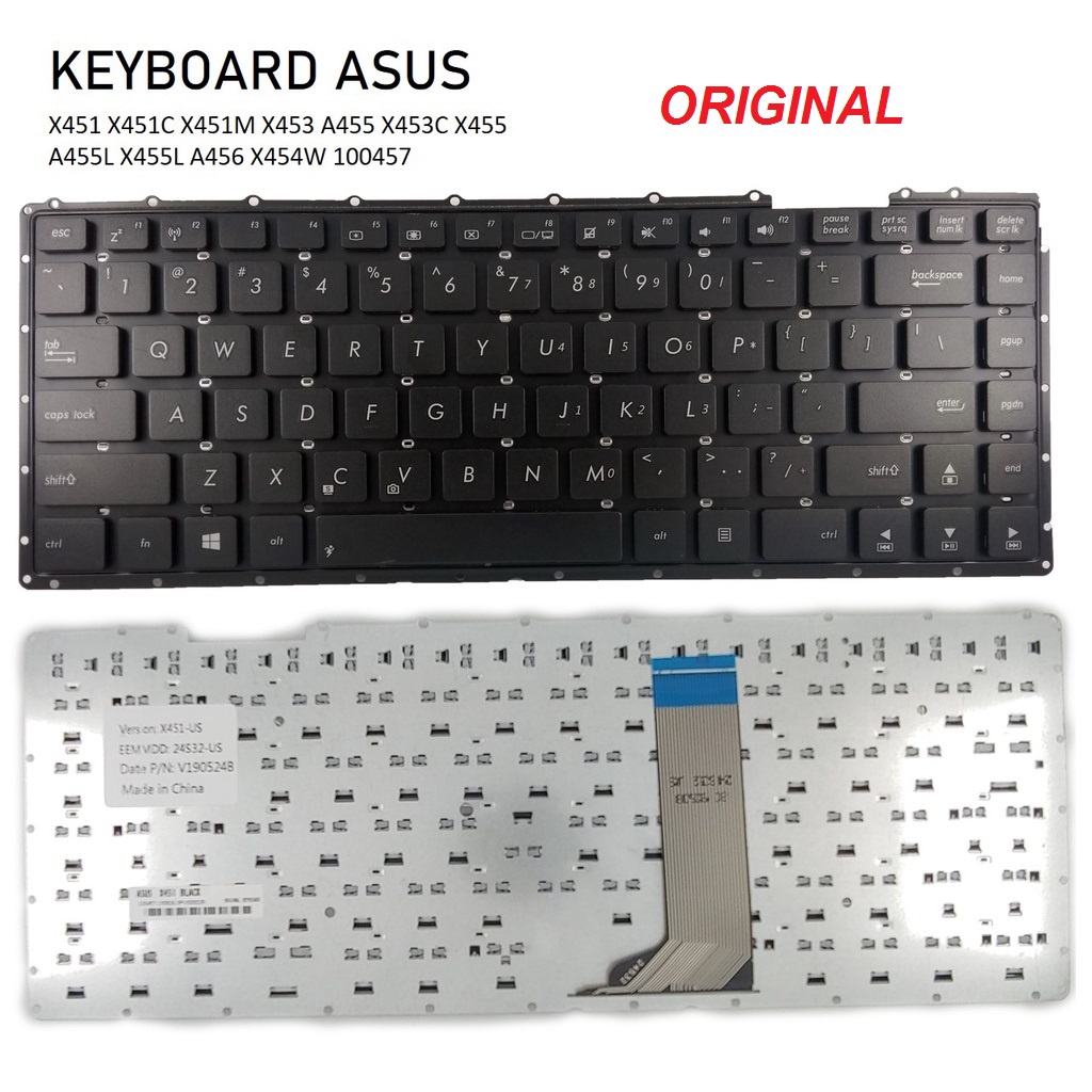 Jual Keyboard ASUS Original X453 X453M X453MA X453S X453SA X451 X451C ...