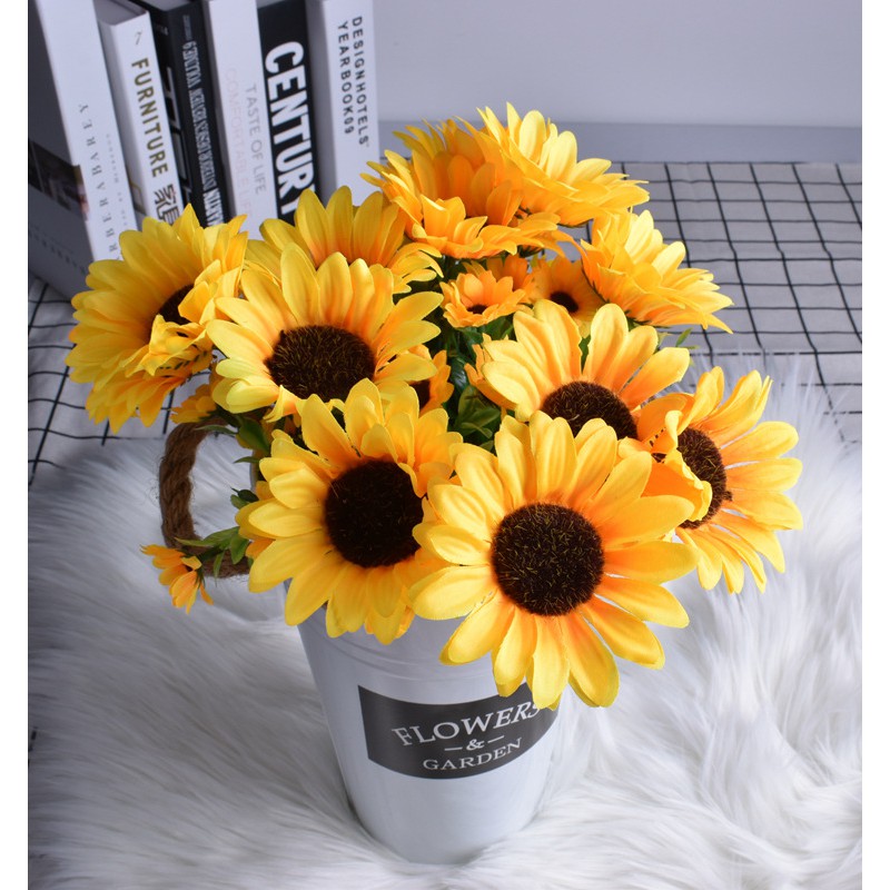Jual Bunga Matahari Plastik Bunga Tangkai Hias Bunga Artificial ...