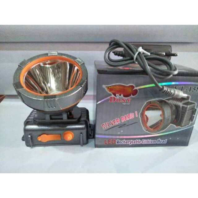 Senter DONY KL-158 LED rechargeable Lithium Head new quality produk ...