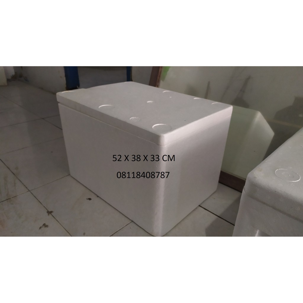 Jual Cooler Box Styrofoam ukuran 52 x 38 x 33 Kapasitas 10-15kg ...