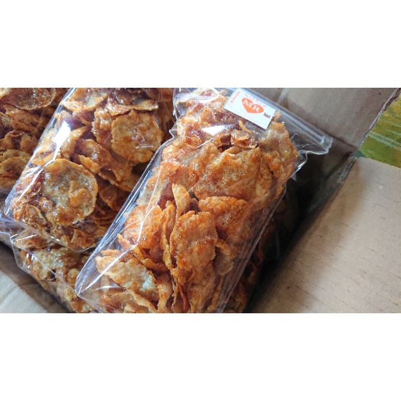 Jual emping belinjo pedas manis/blinjo/cemilan/renyah | Shopee Indonesia
