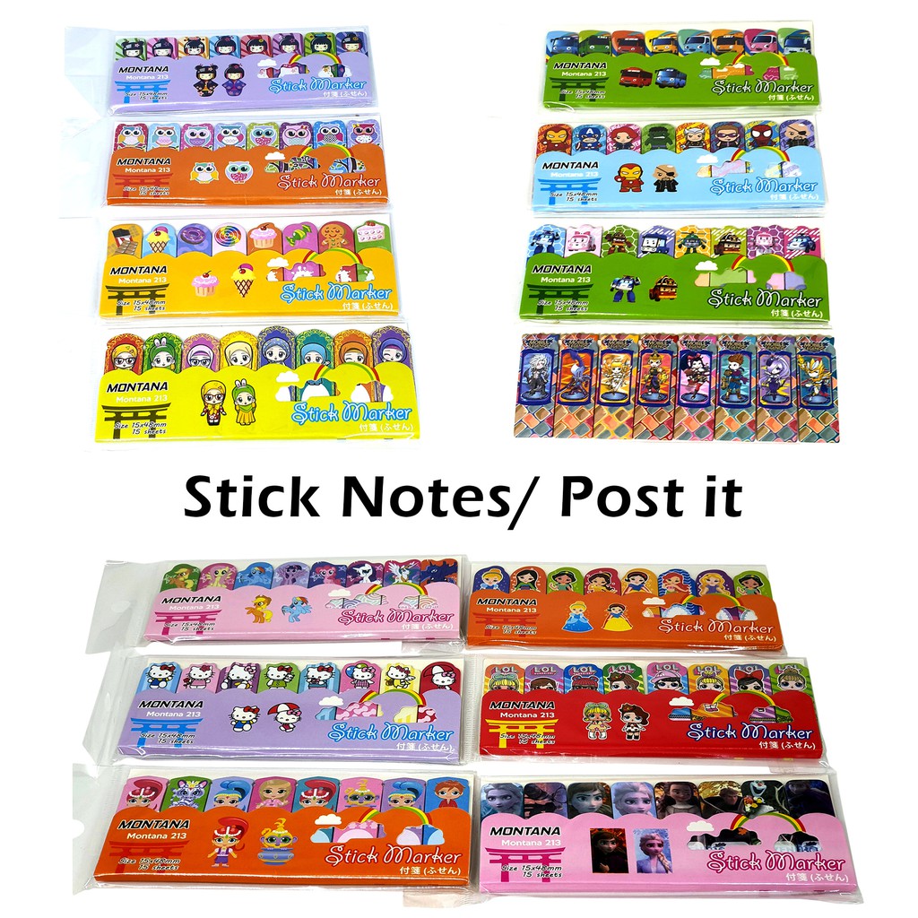 Jual Sticky Notes mini pembatas catatan kecil Indonesia|Shopee Indonesia