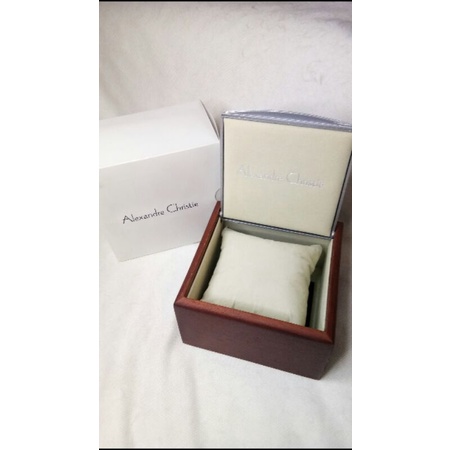 Jual box kotak jam alexandre christie original | Shopee Indonesia