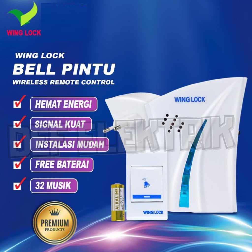 Jual BELL PINTU/BELL WIRELESS 1 REMOT/ BELL RUMAH/ DOOR BELL 1 BELL ...