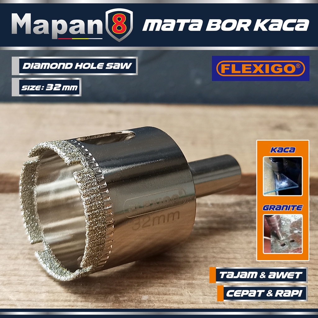 Jual Mata Bor Diamond untuk Kaca & Granite 32 mm ( harap baca deskripsi ) | Shopee Indonesia