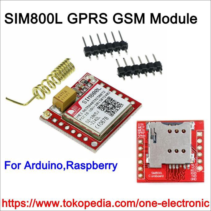 Jual Ini Sim800L Gprs Gsm Module Microsim Card Core Board Quad-Band Ttl ...