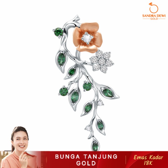 Jual FLOWER GARDEN LIONTIN - Sandra Dewi - EMAS 18K - Bunga Tanjung ...