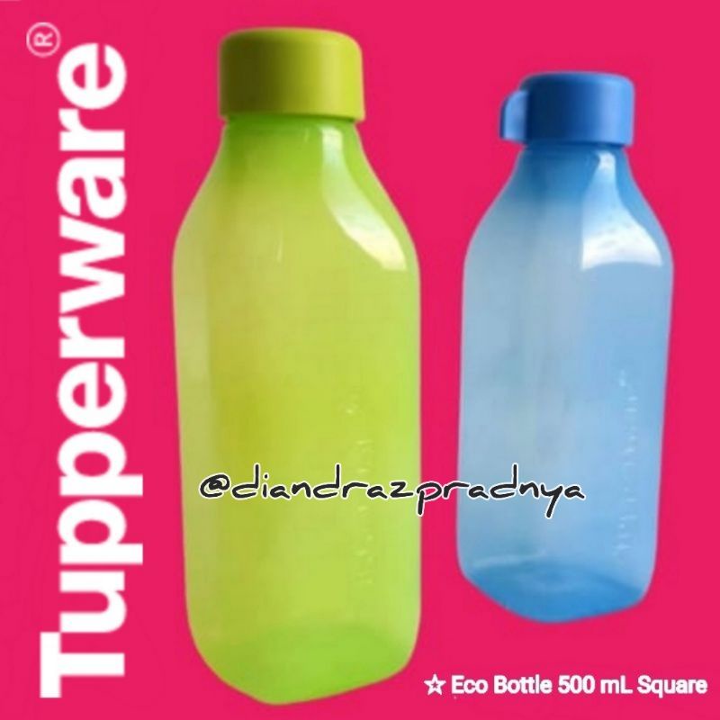 Jual Eco Botol Square Tupperware 500 mL | Shopee Indonesia