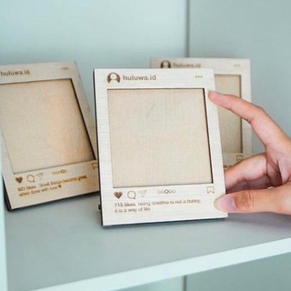 Jual Frame Foto Kayu Mini Instagram Style / Bingkai Foto Unik Cantik ...