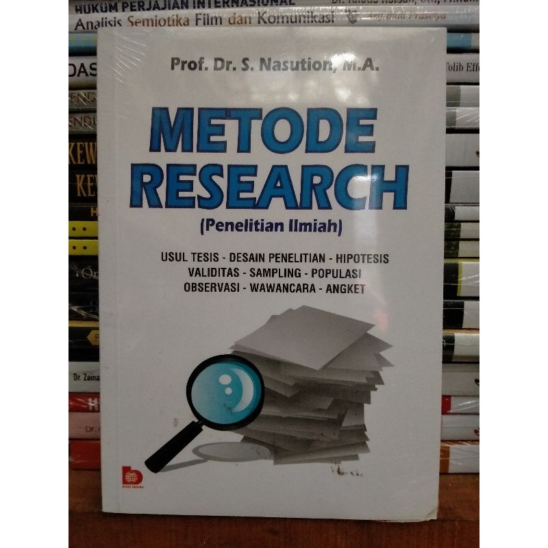 Jual Metode Research (Penelitian Ilmiah) - S Nasution | Shopee Indonesia
