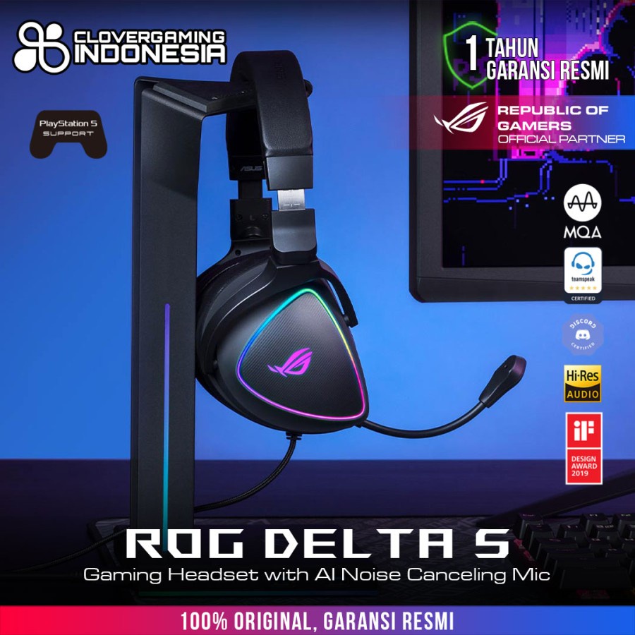 Jual Asus ROG Delta S - Gaming Headset with AI Noise Canceling Mic ...
