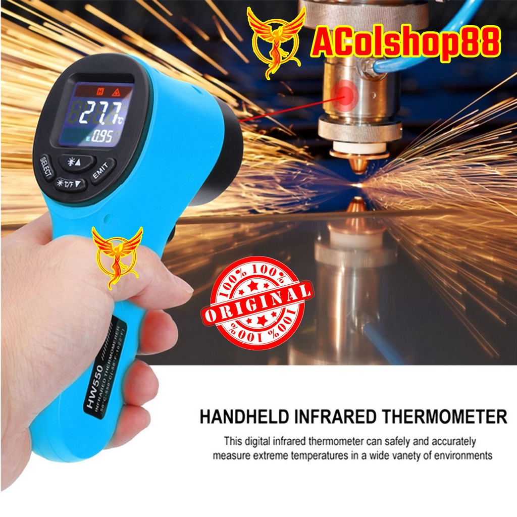 Jual TERMOMETER INDUSTRI HW550 TERMOGUN BENDA INDUSTRIAL INFRARED ...